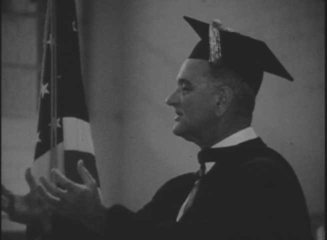 LBJ at Southwest Texas State University (1962)