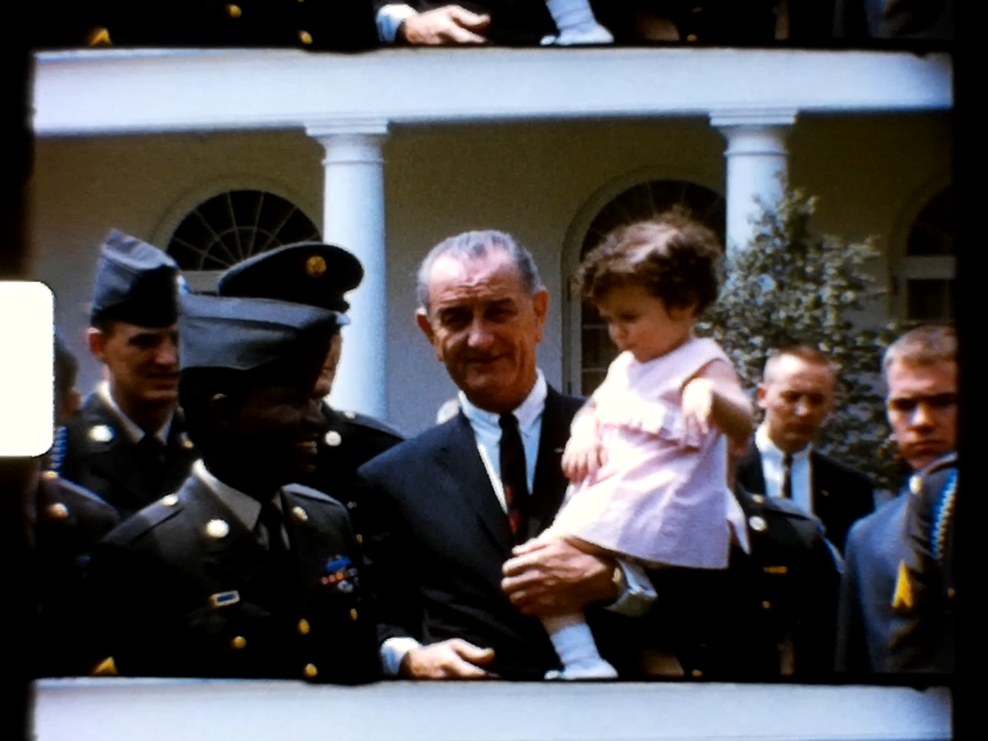 Courtenay Valenti With LBJ In The Rose Garden 1966 Jack Valenti