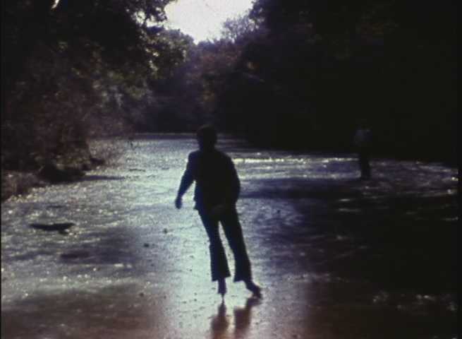 Ice Skating on Shoal Creek (1983) - Coltman Collection