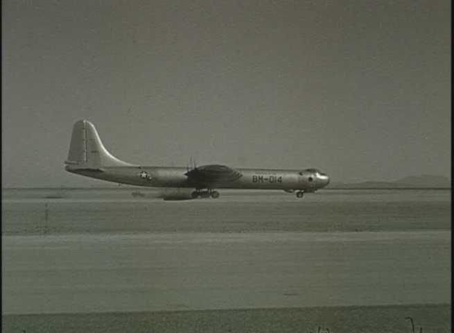 B-36 “Peacemaker” Bomber Landing at Biggs AFB - Horak Family Collection