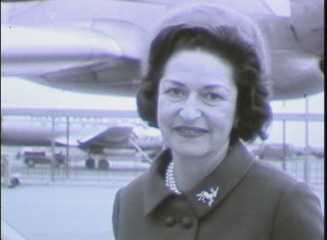 Lady Bird Johnson Departs Bergstrom AFB (1960)