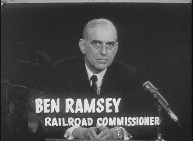 Ben Ramsey Political Telecast for Railroad Commissioner (1962)