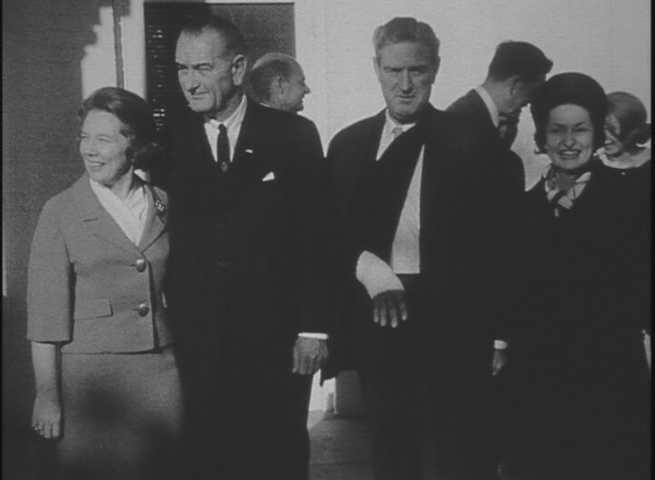 LBJ Arrives at Governor's Mansion (1963)